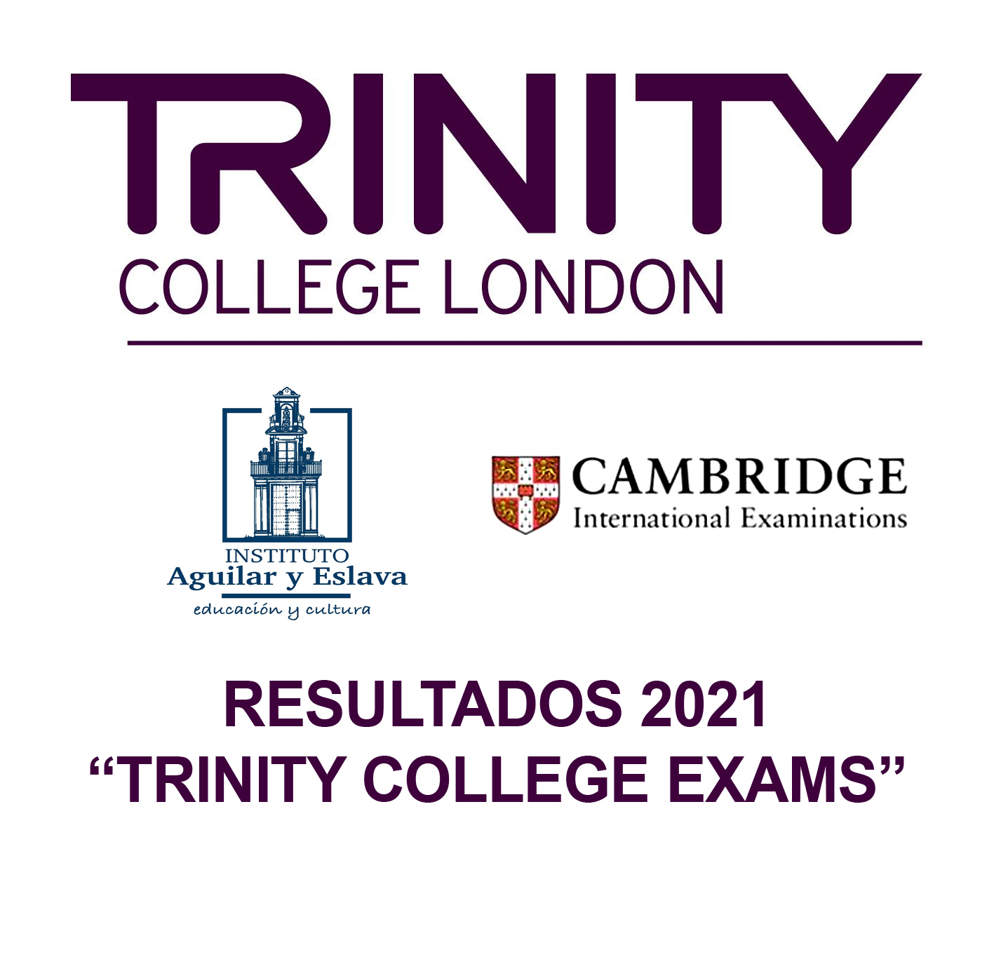 Informe de los resultados “TRINITY COLLEGE EXAMS” 2021 – I.E.S. Aguilar ...